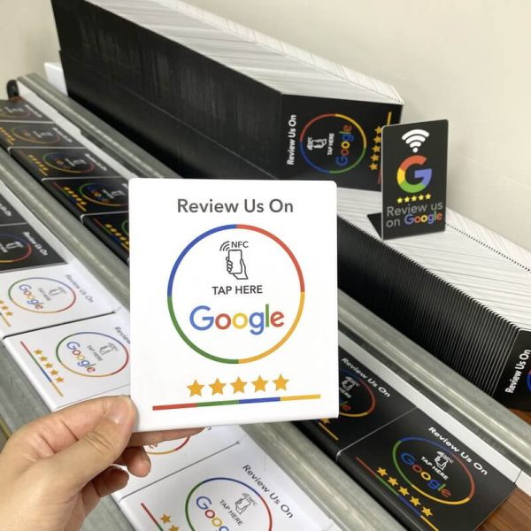 Acrylic Google Review Business Stand Cards