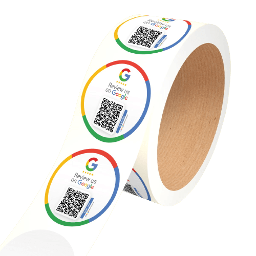 Custom Printed NFC Google Review Stickers