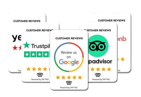Custom Google Review Cards Tap NFC QR & Digital